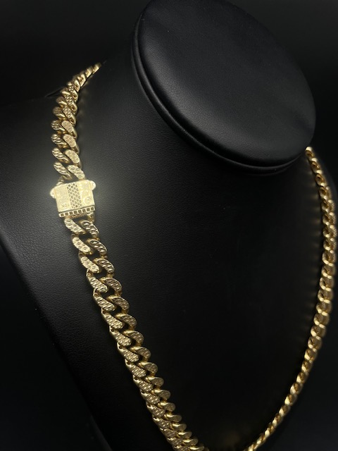 HOLLOW Cuban Link Chain 10k #0050 - Tamayo's Jewelry