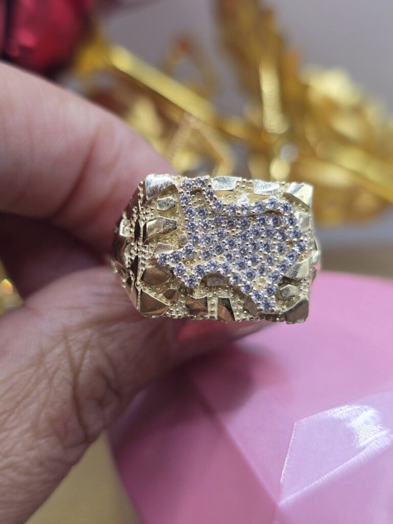 Texas Nugget Ring 10k - Tamayo's Jewelry